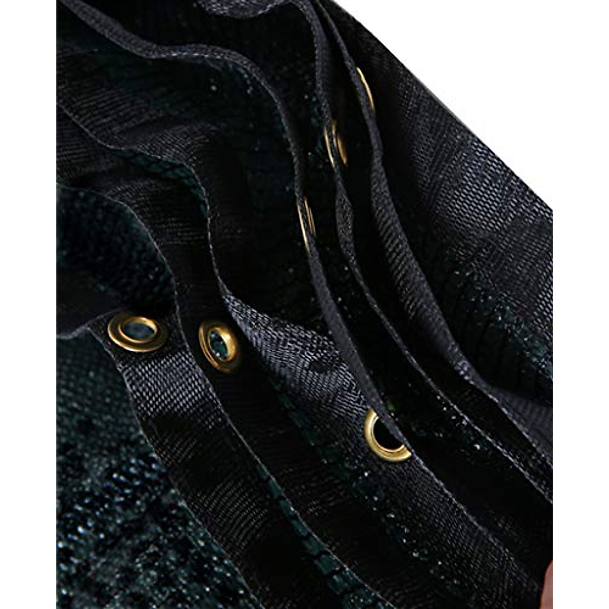 E.share 40% Shade Cloth Black Premium Mesh Shade Panel with Grommets 12ft x 6ft