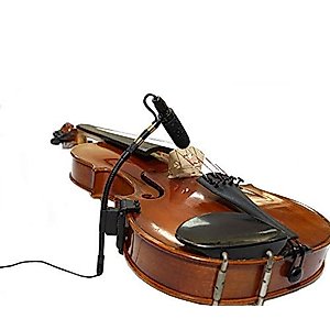 AV-JEFES PMM19B-SH4-VL Violin Clip-On Musical Instrument Microphone for Shure Connector and Phantom Power Input
