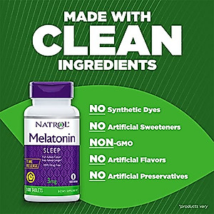 Natrol Melatonin Time Release Tablets, 3mg, 100 Count