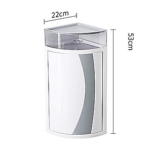 Bathroom Corner Rack, Shower Room Punch-Free Toiletries Storage Rack, Kitchen Triangle Shelf, 360° Rotatable