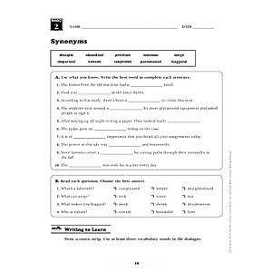 240 Vocabulary Words Kids Need to Know: Grade 6: 24 Ready-To-Reproduce Packets Inside!