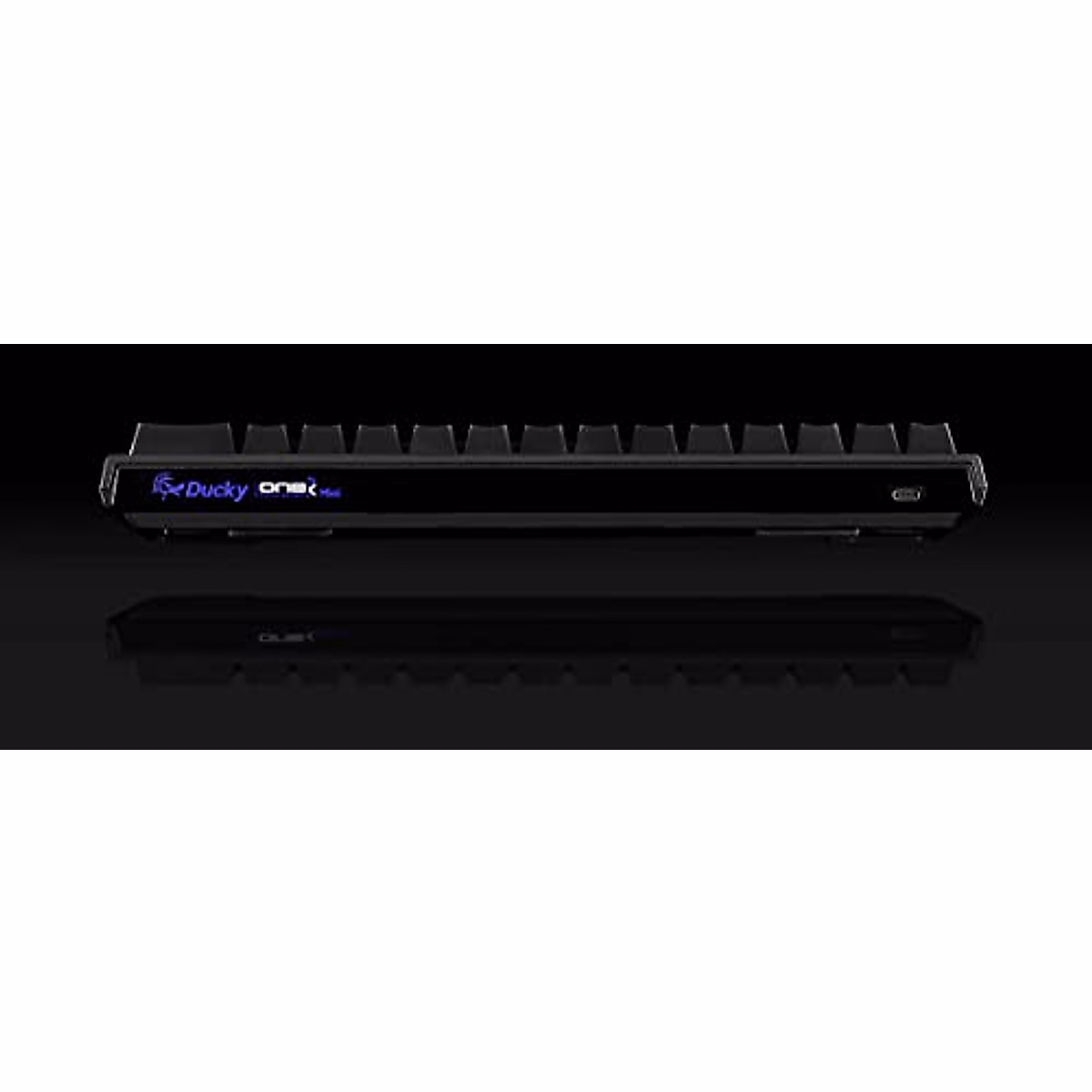 Ducky Blackout One 2 Mini RGB LED 60% Double Shot PBT Keyboard (Cherry MX Silent Red)