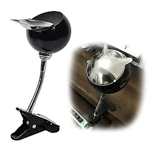 AIWFL Ash Tray with Lids, Windproof, Cigarette Ash Tray for Indoor or Outdoor Use，Ash Holder, Desktop Ash Tray for Home Office Decoration(Black)