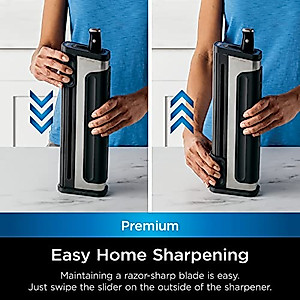 Ninja K31300 Foodi NeverDull System Knife Sharpener, Stainless Steel, Gray