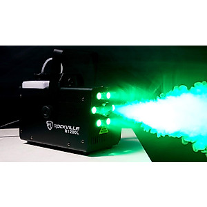 Rockville R1200L LED DMX Fog Machine Fogger+Remote+Gallon of Chauvet Fluid Juice