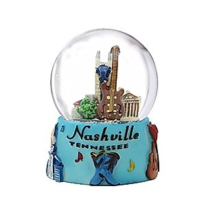 Nashville Snow Globe Landmarks and Icons 3.5 Inch Tennessee Souvenir
