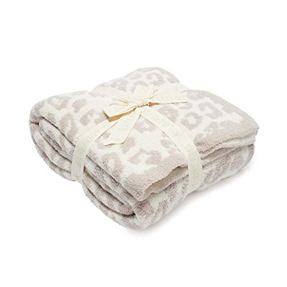 Barefoot Dreams CozyChic Barefoot in The Wild Throw One Size,Leopard/Stone/Cream,CozyChic BITW Adult Throw Leopard