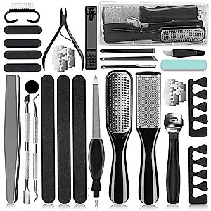 36 in 1 Pedicure Kit, Professional Pedicure Tools Foot Rasp Foot Dead Skin Remover for Home & Salon Care