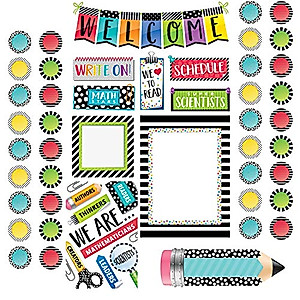 Creative Teaching Press Bold & Bright Bulletin Board Set (Room Displays and Decoration for Classrooms, Learning Spaces and More) (3996)