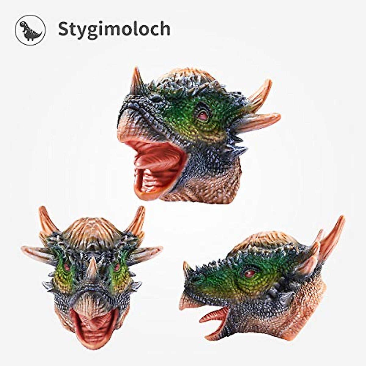 Dinosaur Puppet Toy for Boy 8-12, Geyiie Dino Toys Puppets for Girls Toddler, Dinosaurio Indominus Battle Toys for Kids 5-7 Velociraptor Head Toys Valentine GIF