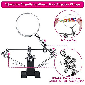 Jewelry Making Kits for Adults, Shynek Jewelry Making Supplies Kit with Jewelry Making Tools, Earring Charms, Jewelry Wires, Jewelry Findings and Helping Hands for Jewelry Making and Repair