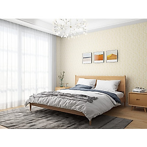 White and Gold Geometry Stripped Hexagon Peel and Stick Contact Paper self Adhesive Wallpaper Removable Vinyl Film Decorative Shelf Drawer Liner Sticker 118 inch x17.7 inch