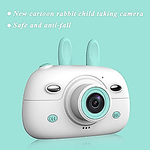 Kids Digital Camera, Cartoon Rabbit Portable Camera with 16GB SD Card, 1080P HD Digital Video Cameras for Boys Girls