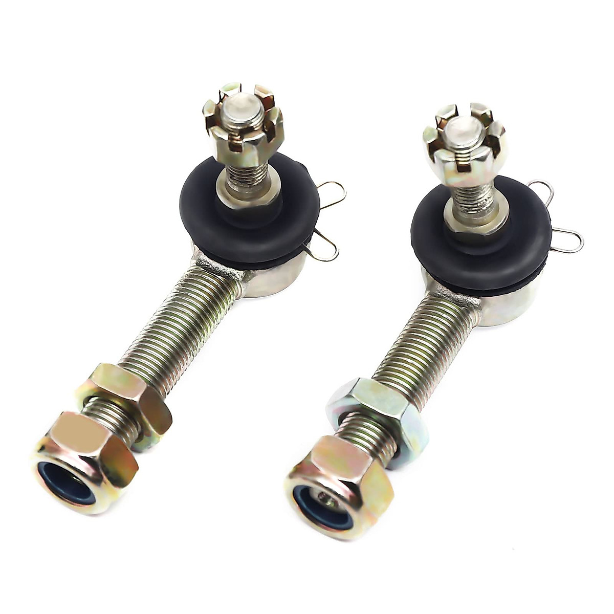 WINUS Go Kart Front Suspension Kit, 340mm Front Suspension Swingarm Upper/Lower A Arm Steering Strut Knuckle Spindle &Wheel Hub Fit for DIY Electric ATV Quad Bike Go Kart Parts