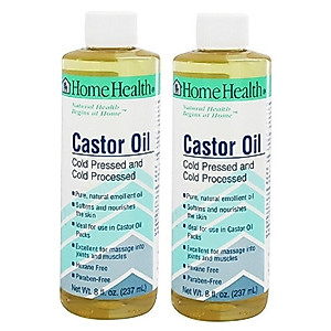 Home Health Castor Oil 8 Fl Oz (Pack of 2)