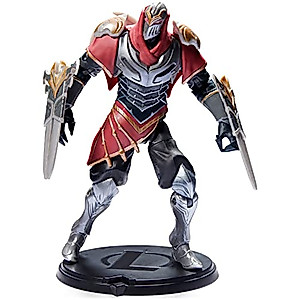 League of Legends, 6-Inch Zed Collectible Figure w/Premium Details and 2 Accessories, The Champion Collection, Collector Grade, Ages 12 and Up