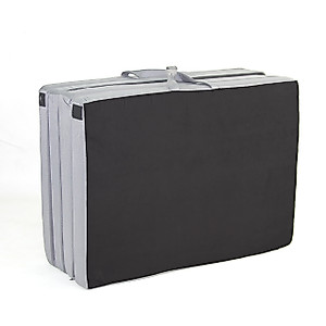 American Furniture Alliance Adult Quadfold Hide 'A Mat, Black/Charcoal, Full Folding-Mattress