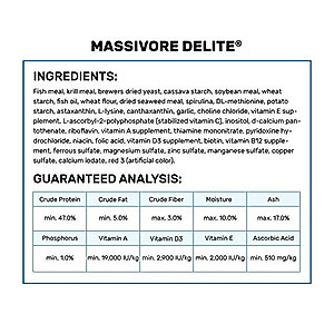 Hikari Usa Inc AHK22066 Massivore Delite 2.2-Pound