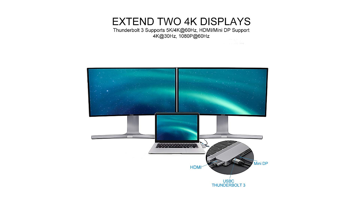 HyperDrive Mac USB-C Hub Adapter - 8 Ports