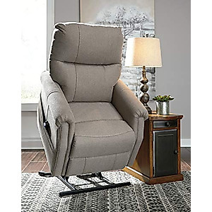 Signature Design by Ashley Markridge Modern Electric Power Lift Recliner for Elderly, Gray