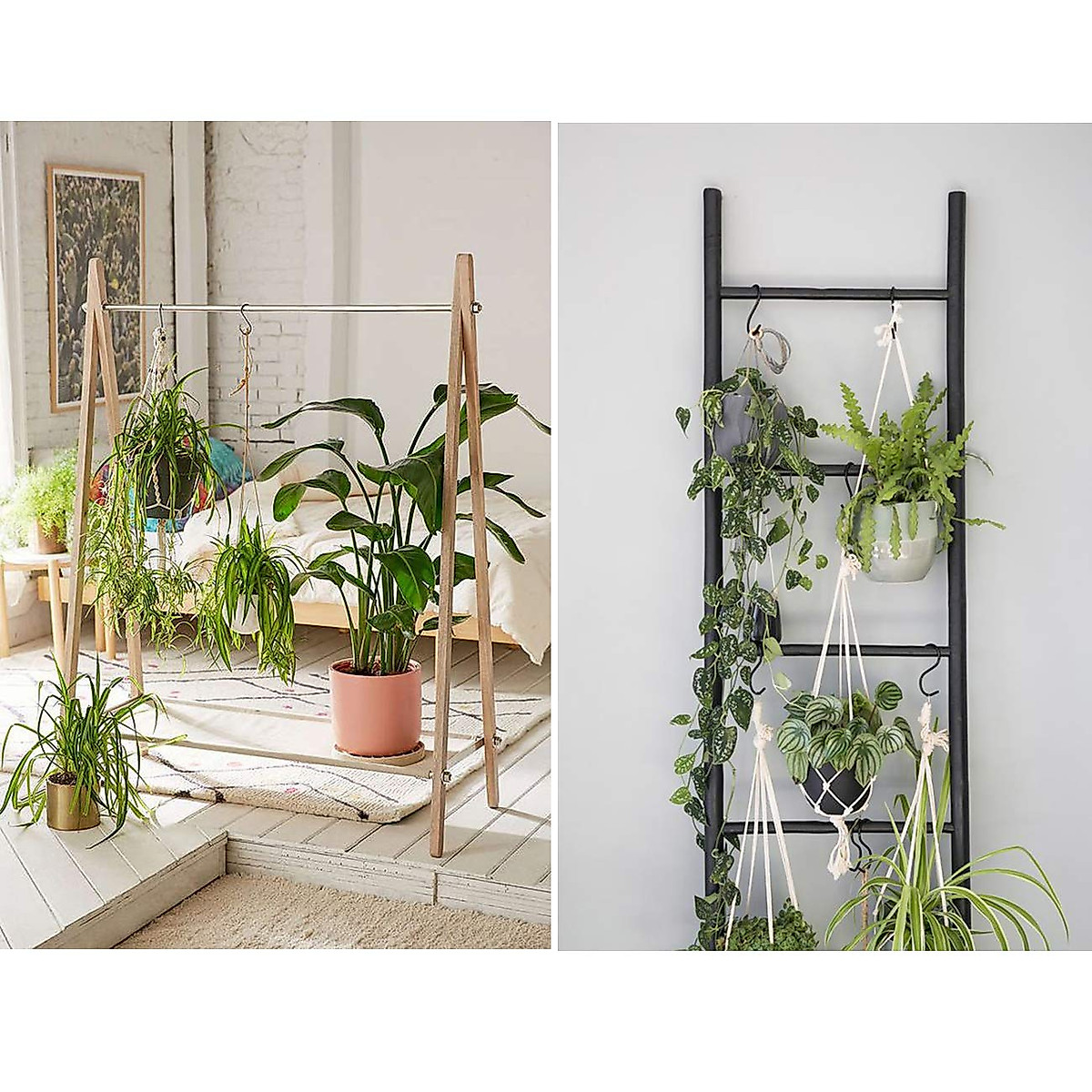 Lemonfilter S Hooks for Hanging Plants 3 Inch 20 Pcs S Metal Hooks,Black S Hooks for Hanging Shower Curtains, Hanging Kitchen Pots and Pans, Coffee Mugs, BBQ Utensils, Clothes, Plants