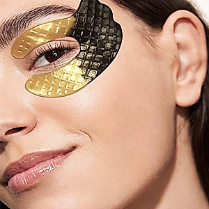 ICANdOIT 24K Gold Eye Mask For Dark Circles&Puffiness,Anti-Aging,Anti-Wrinkle With Hyaluronic Acid and Collagen,Eye Zone Care Eye Patches for All Skin Types,Best Gift Idea for Women&Men,7Pairs