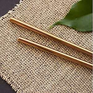 2activelife Copper Straws, Pure Copper Drinking Straws Gift Set Food Safe 8.5inch Long Handcrafts Bent and Straight Copper Straws with Cleaning Brush(2Bent+2Straight)