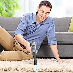 Car Vacuum Portable, Handheld Vacuum Cordless - 19000PA Mini Vacuum Cleaner High Power with Brushless Motor, 3 in 1 Hand Vacuum Cordless Rechargeable for Car, Home, Keyboard, Pet Hair Cleaning