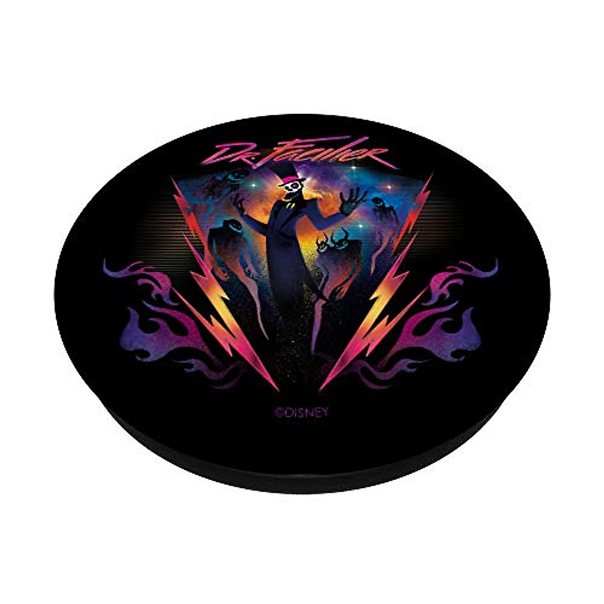 Disney Villains Dr. Facilier 90s Rock Band Neon PopSockets PopGrip: Swappable Grip for Phones & Tablets