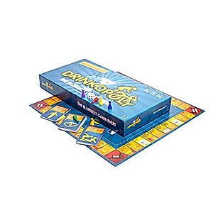 Drinkopoly Party-Game | Fun Drinking-Game for-Game Night | Hilarious Social and Interactive-Board-Game for Adults | Ages 21+ | 1-6 Players | Average Playtime 60 Minutes