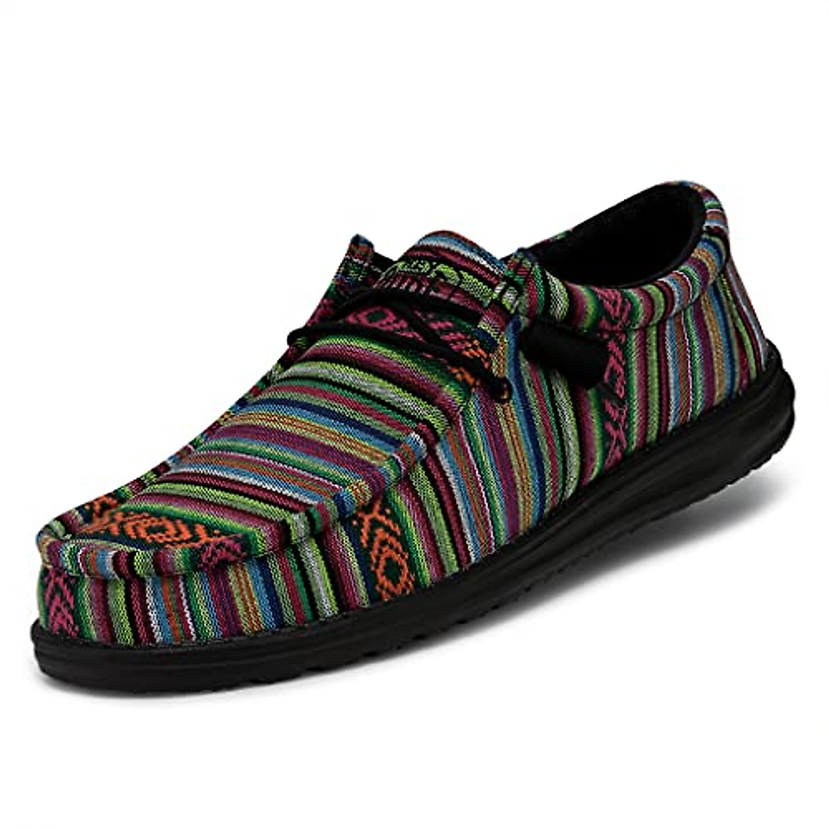 Hey Dude Men's Wally Serape Mesa Verde Size 11| Men's Loafers | Men's Slip On Shoes | Comfortable & Light-Weight