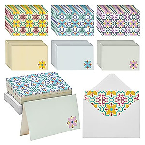 48 Pack Vintage Floral Blank Greeting Cards with Envelopes, 6 Assorted Designs (4 x 6 In)