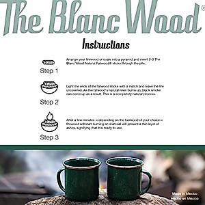 The Blanc Wood Fatwood Sticks | Natural & Waterproof fire Starter | Fire Starter for Grills, stoves, fireplaces, and Bonfires | Light Strong, Long-Lasting Fires | 10 Lbs Box