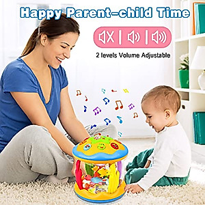Aboosam Baby Toys 6 to 12 Months - Musical Learning Infant Toys 12-18 Months - Babies Ocean Rotating Light Up Toys for Toddlers 1 2 3+ Years Old Boys Girls Baby Gifts
