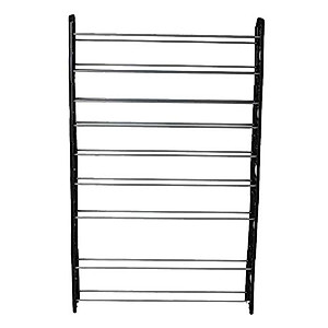 OWACLIQ Shoe Tower Rack, 10 Tier 50 Pair Free Standing Shoe Rack Organizer, Shoes Storage Organizer Shelf, Space-Saving Shoes Closet Organizer