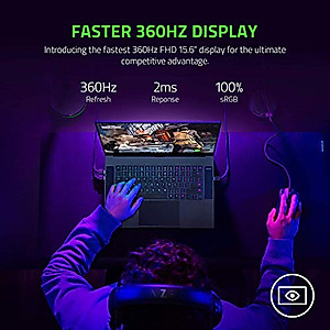 Razer Blade 15 Advanced Gaming Laptop 2021: Intel Core i7-10875H NVIDIA GeForce RTX 3080, 15.6” 360Hz Full HD 32GB RAM 1TB SSD - CNC Aluminum - Chroma RGB - Thunderbolt 3 (Renewed)