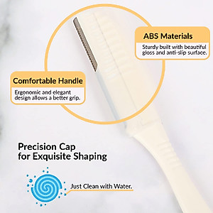 UNILOGICX Sweden Blade Eyebrow Razor, Silk Dermaplaning Tool, Hair Trimmer, Premium Facial Razor, Facial Shaver, exfoliating Tool for Women Body, Premium Blade Razor, 8 pcs