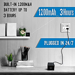Rettru G8 Smallest Surveillance Camera Wireless WiFi Battery Powered HD1080p with Night Vision,Motion Detection,AI Humanoid Detection,Remote Viewing,Compatible with Android/iOS Phone APP, Window/Mac