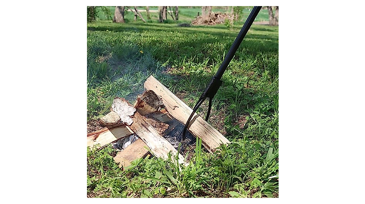 Heavy-Duty Log Grabber Tongs for Fireplaces & Campsites - 36in