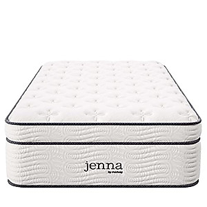Modway Jenna 14” Innerspring and Memory Foam Twin Mattress With Individually Encased Coils