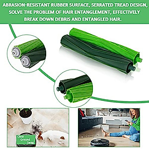 SogYupk Replacement Parts Kit,Compatible for IRobot Roomba E5 E6 E7 i3 i3+ i4 i6 i6+ i7 i7+ j7 j7+.Includes 1 Set of Rubber Brushes+6 Filters+6 Side Brushes+6 Screws+1 Cleaning Tool (20 Pack)