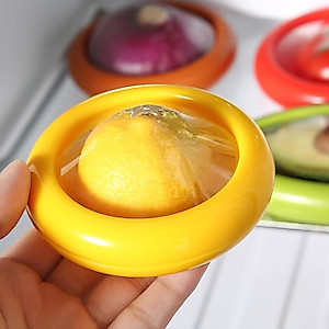 HNJQOMMY Silicone Fruit Storage Box (4 fresh-keeping boxes)