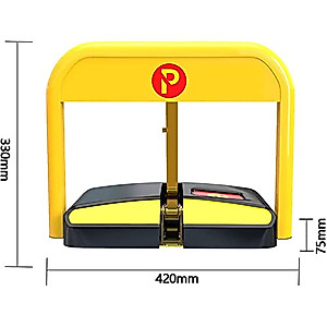 SKIHOT Parking Space Lock with Remote Control,Carport Auto Space Stall Private,Waterproof and Rustproof,Self-Contained Alarm System,About 50 Meters Remote Control Distance