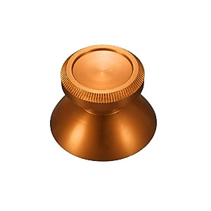 2PCs Replacement Rocker Metal Analog Joystick Thumbstick Mushroom Caps Repair for PS4 PS3 Xbox One (Gold)