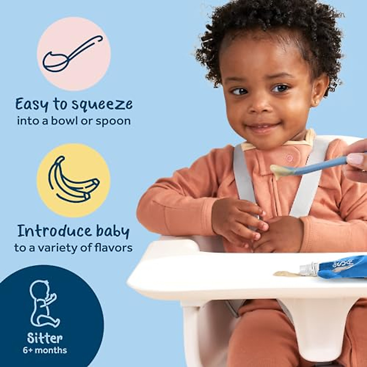 Gerber Baby Food Pouches, 2nd Food for Sitter, WonderFoods, Banana, 3.5 Ounce (Pack of 12)