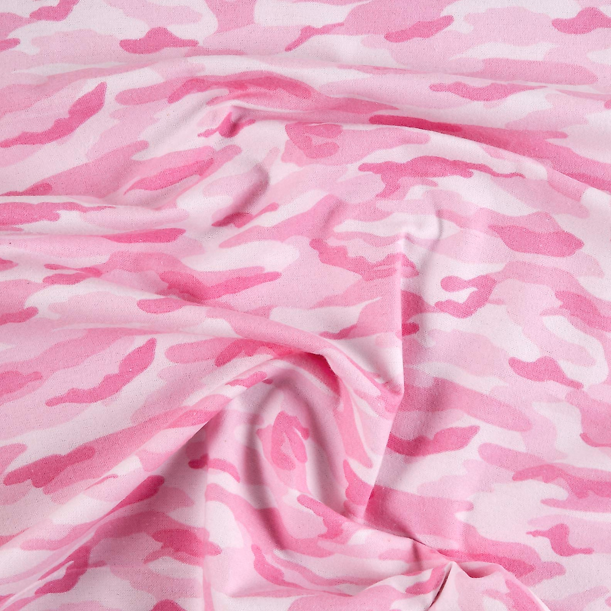Comfy Flannel Camo Pink, Fabric by the Yard