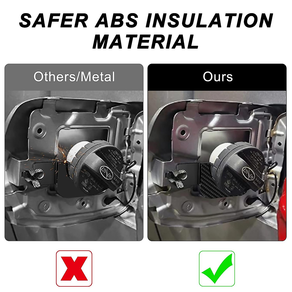 Gas Cap Holder for Tacoma: Gas Cap Holder for Toyota Tacoma Accessories 2016-2022 2023 3rd Gen Tacoma Accessories 2016 2017 2018 2019 2020 2021 2022 2023 | Real Carbon Fiber Gas Cap Holder for Tacoma