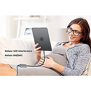 Ethernet Adapter Replacement for iPad Air 2 3, Phone 12/13/14/11 Pro Max/X, RJ45 LAN Wired Network Adapter with 20W PD Fast Charger, Plug and Play