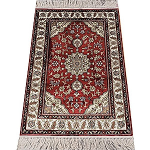 YILONG CARPET 2x3ft 100% Hand Knotted Silk Rug Persian Oriental Carpet 812B2x3