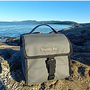 Sturdy Pal NOW BACK IN STOCK! Get your Insulated Foldable and Adjustable Size Heavy-Duty Leak Proof Lunch Bag for Men & Women with Utensil Zip Pouch